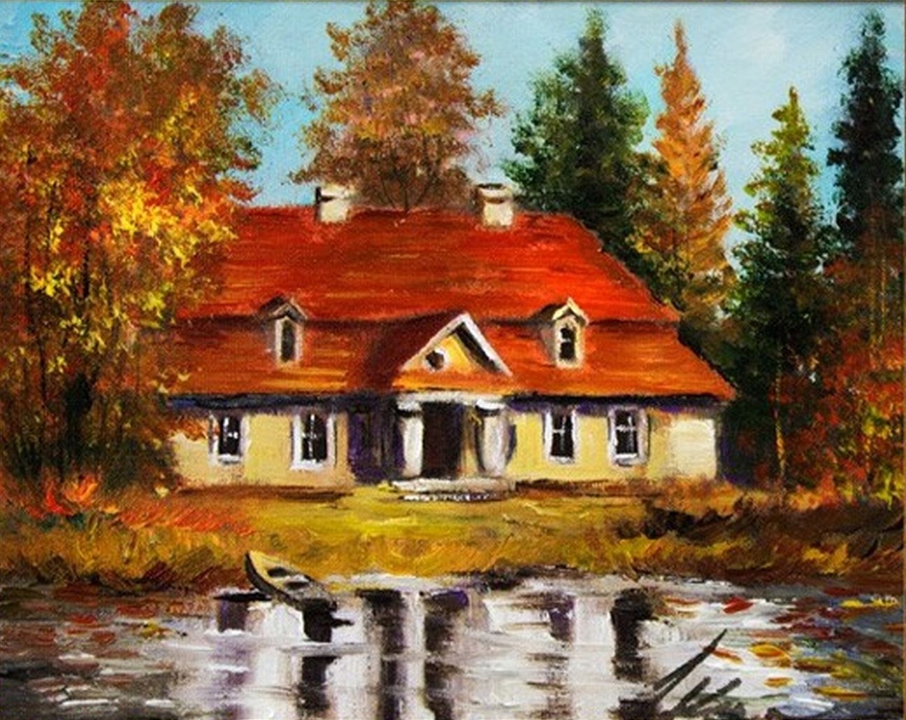 Dworek Polski - Obraz - Niska cena na Allegro.pl