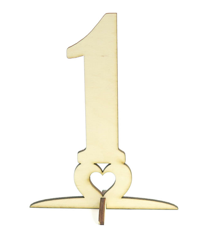 NUMERACJA STOŁÓW NA ŚLUB + PODSTAWKA CYFRA 1 KZ74 11404394708 - Allegro.pl
