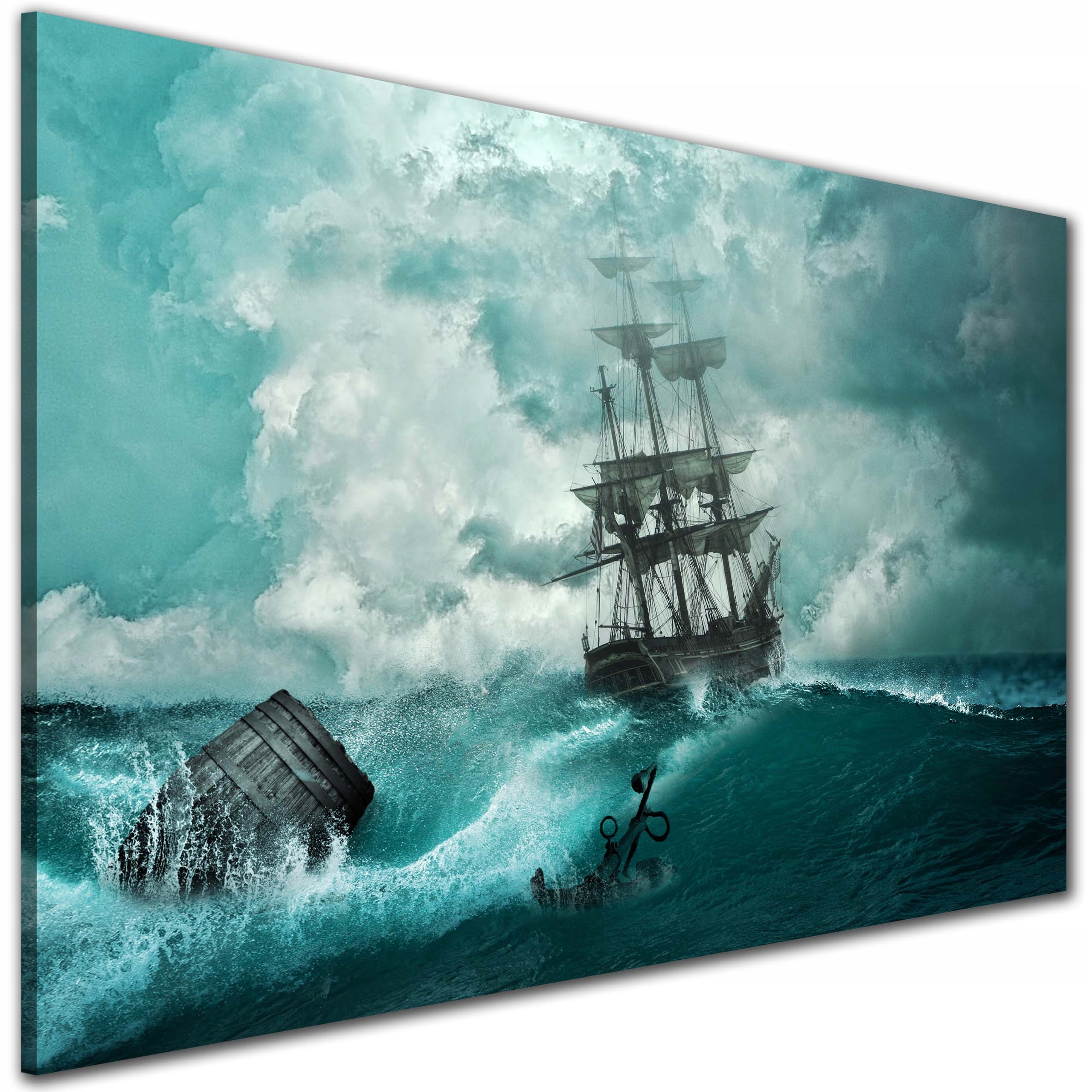 Nowoczesny Obraz na płótnie MORZE OCEAN STATEK na płótnie 120x80 • Cena ...