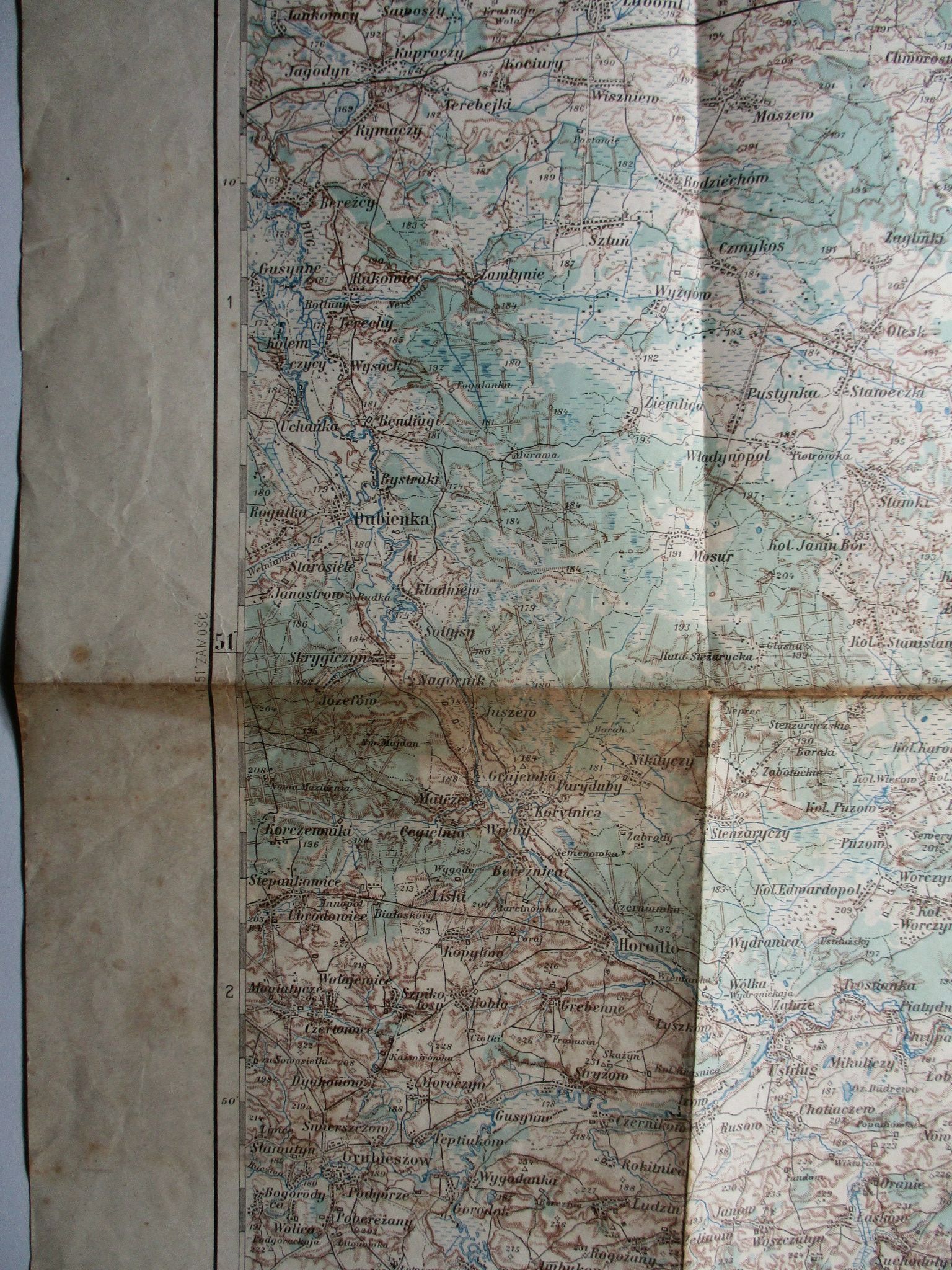 Mapa Kowel, Włodzimierz Wołyński 1915, 43x62 cm - 7241936225 ...