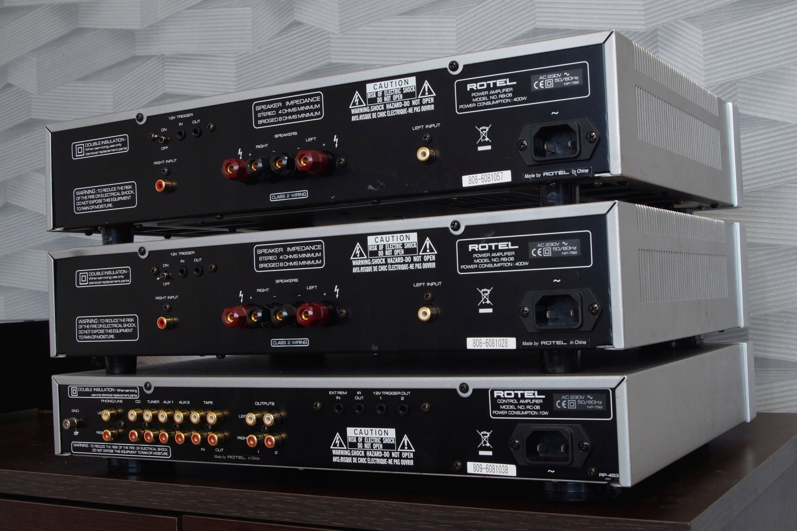 Wzmacniacz Rotel RC-06 2x RB-06 + Pilot Mono Bloki - 7226668947 ...