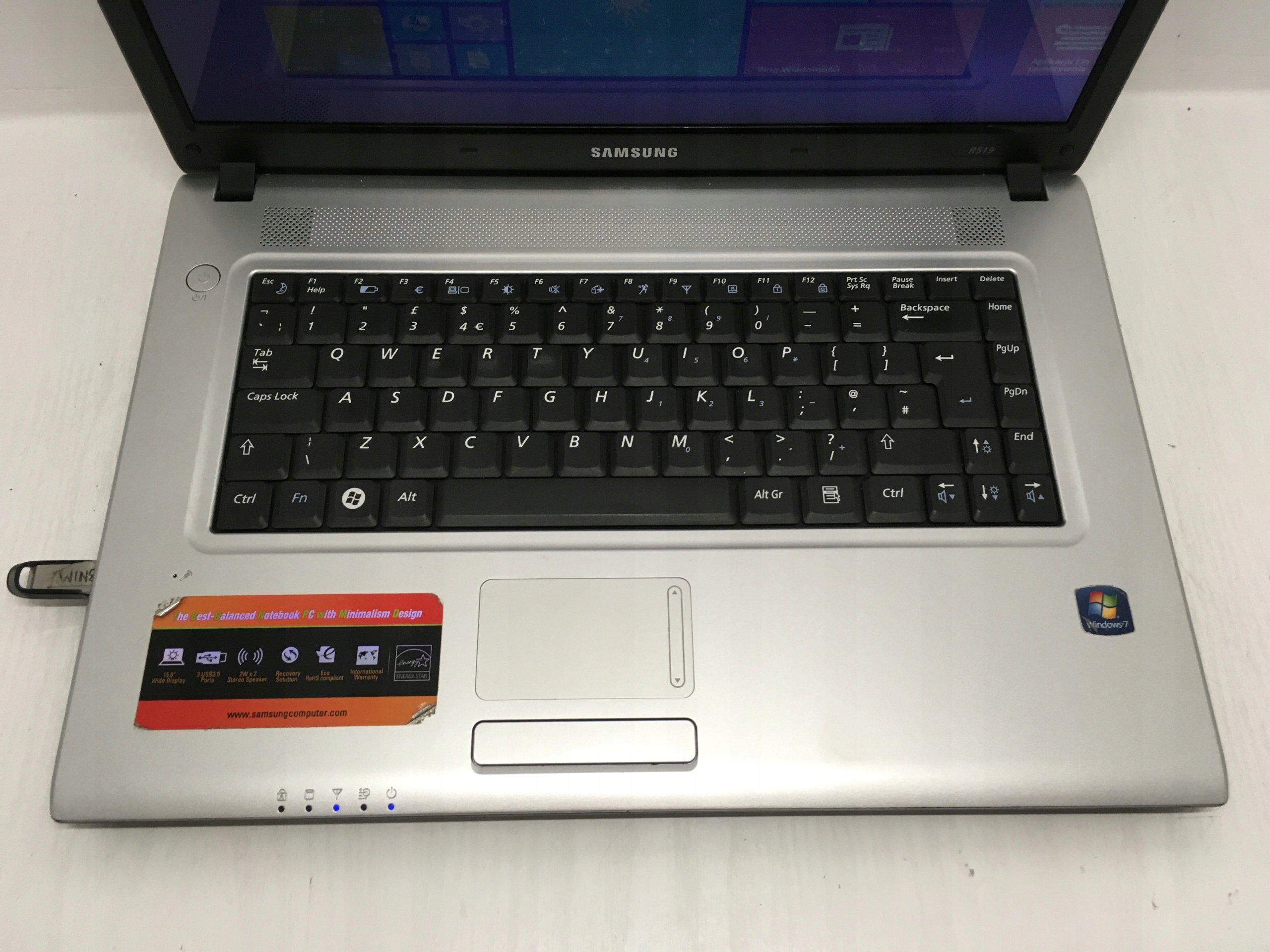 LAPTOP SAMSUNG NP-R519 2x2.1GHz 15.6'' 4GB QC65 - 7599255372 ...