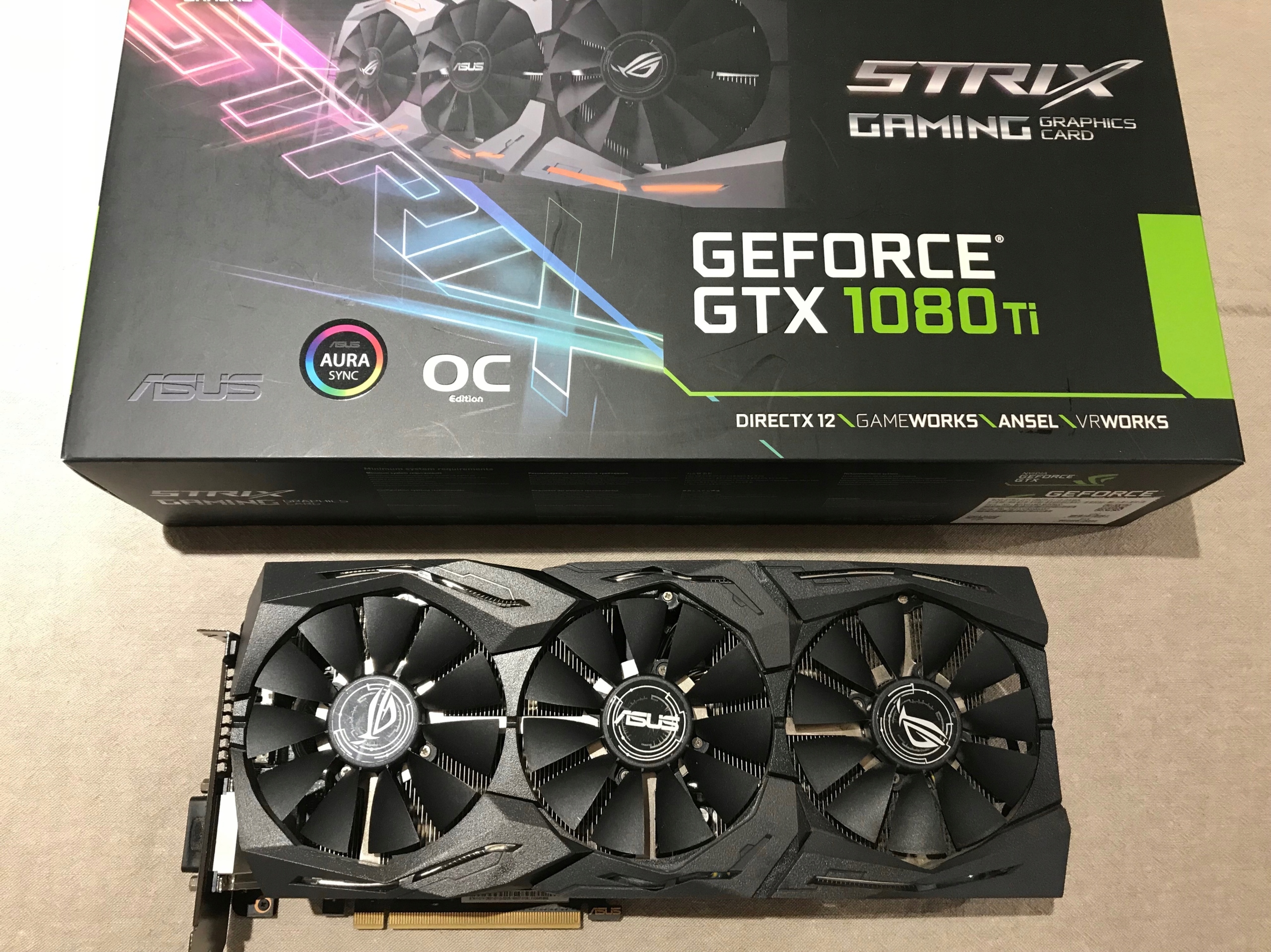 ASUS GeForce GTX 1080 Ti STRIX Gaming OC Edition - 7745666343 ...