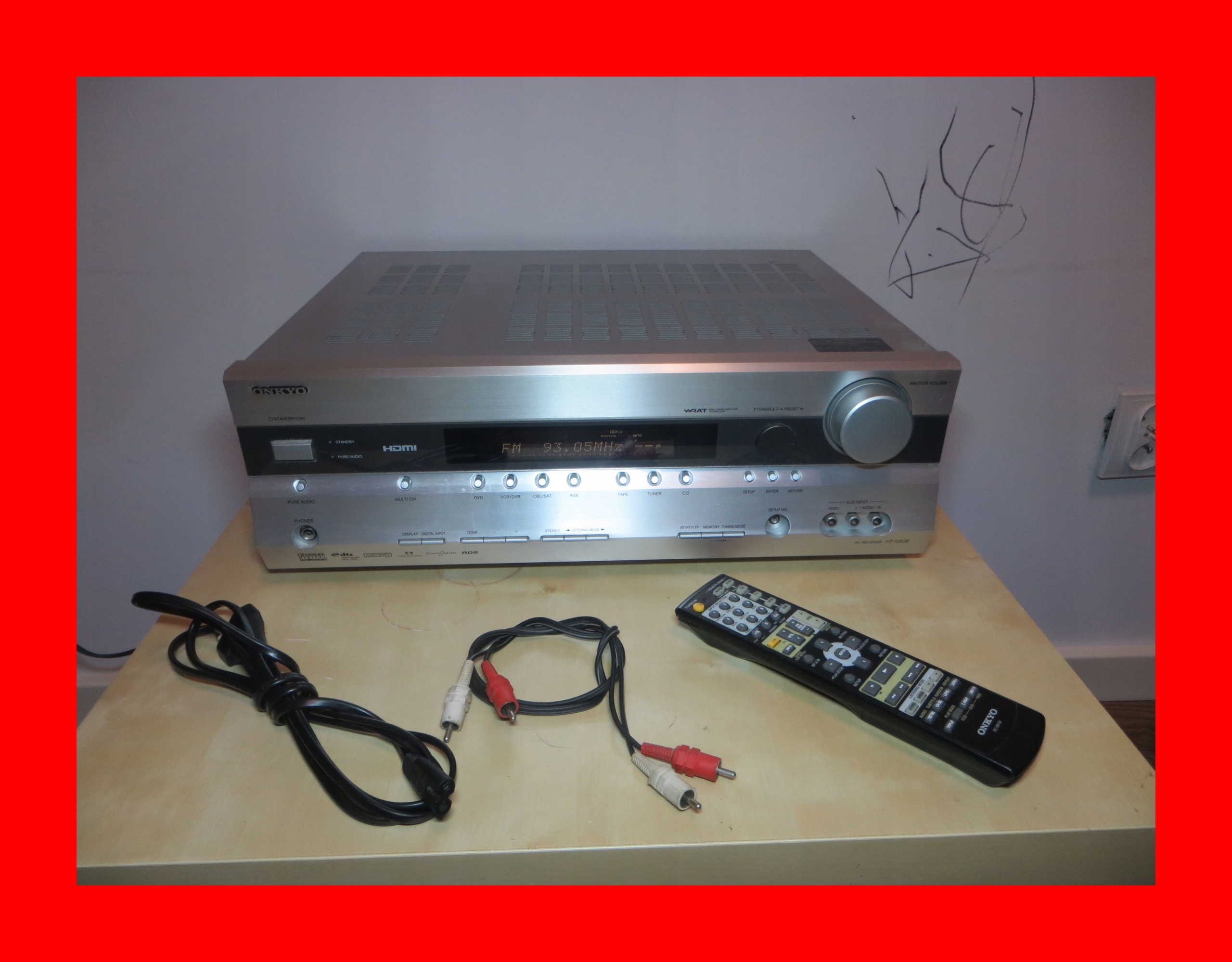 POTĘŻNY amplituner KINO ONKYO HT-R508 okazja 560W - 7724177254 - oficjalne archiwum allegro