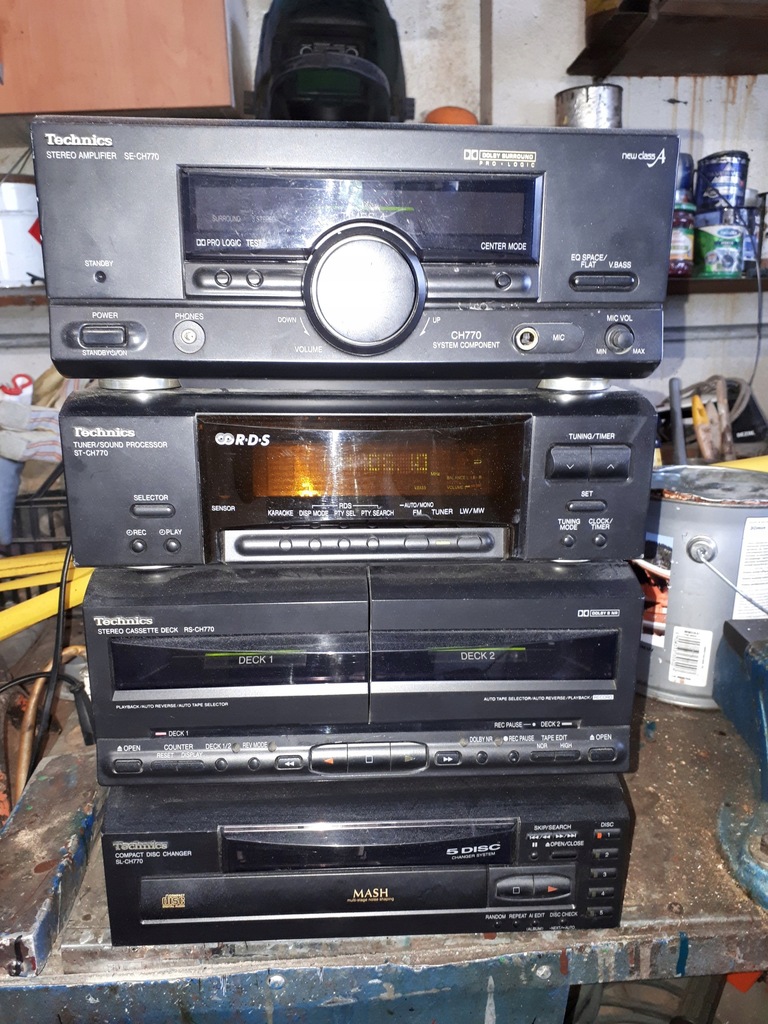 Wieża TECHNICS SE-CH 770 zestaw - 7433564051 - oficjalne archiwum Allegro