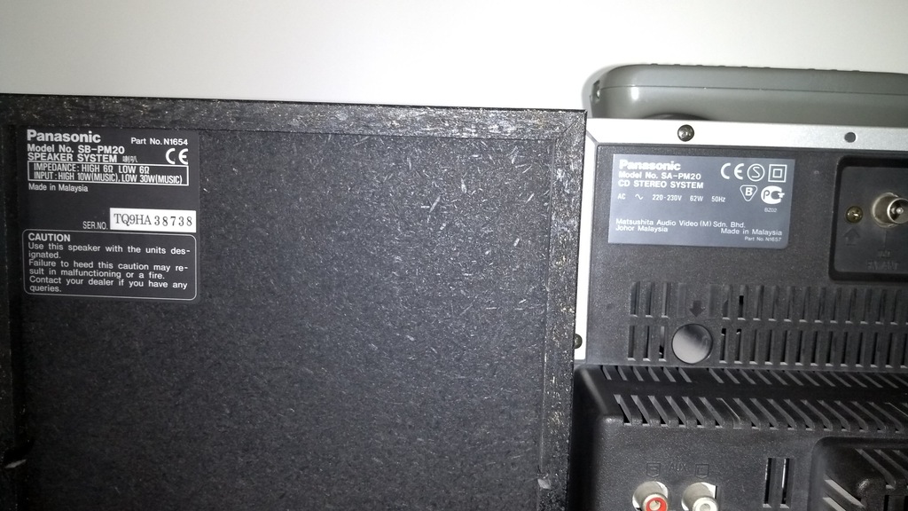 Panasonic SC-PM20 Bi-AMPing Super Woofer / SA-PM20 - 7221177439 - oficjalne archiwum Allegro