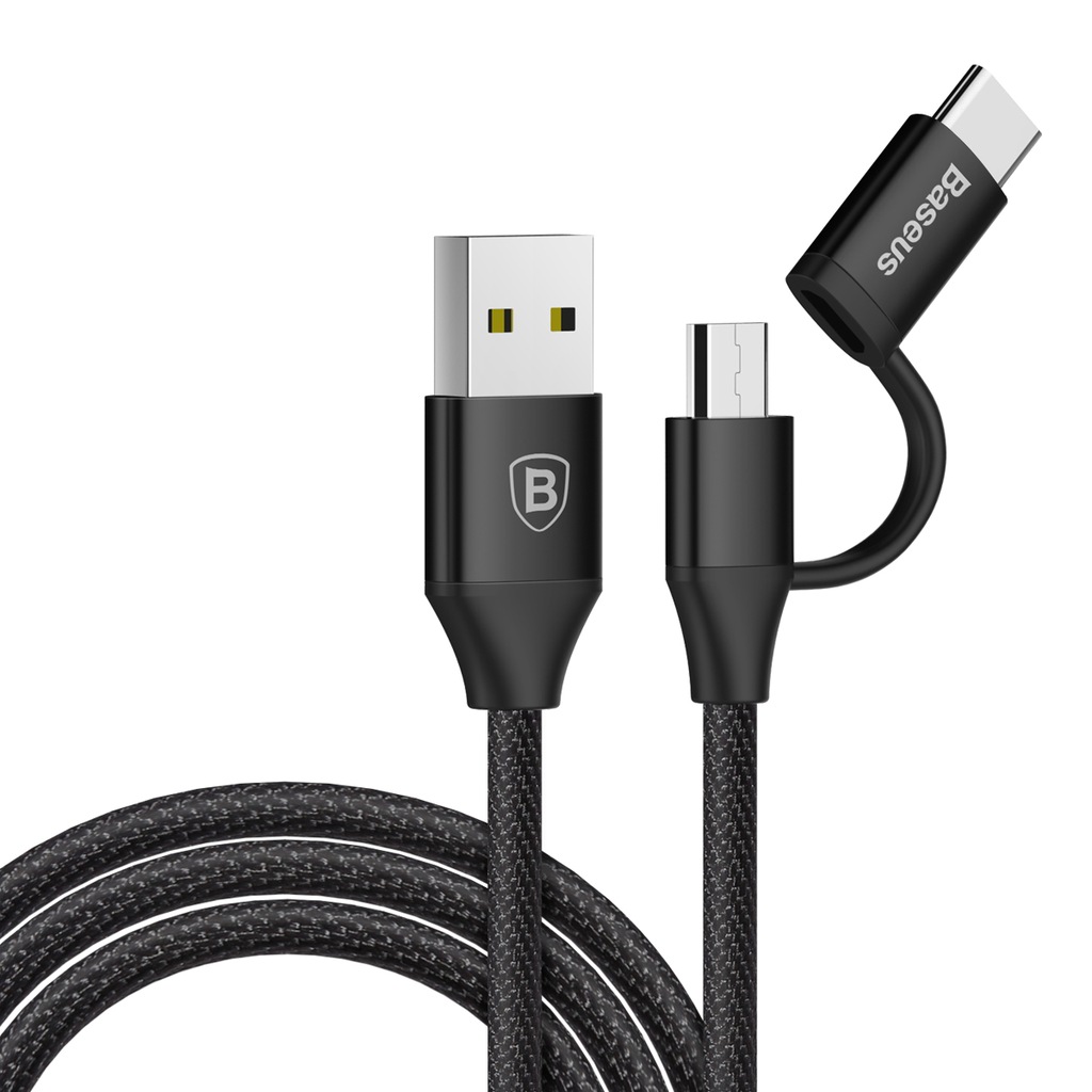 Kabel BASEUS 2w1 MICRO USB-C Huawei P9 P10 HONOR 8 - 6881150690 ...