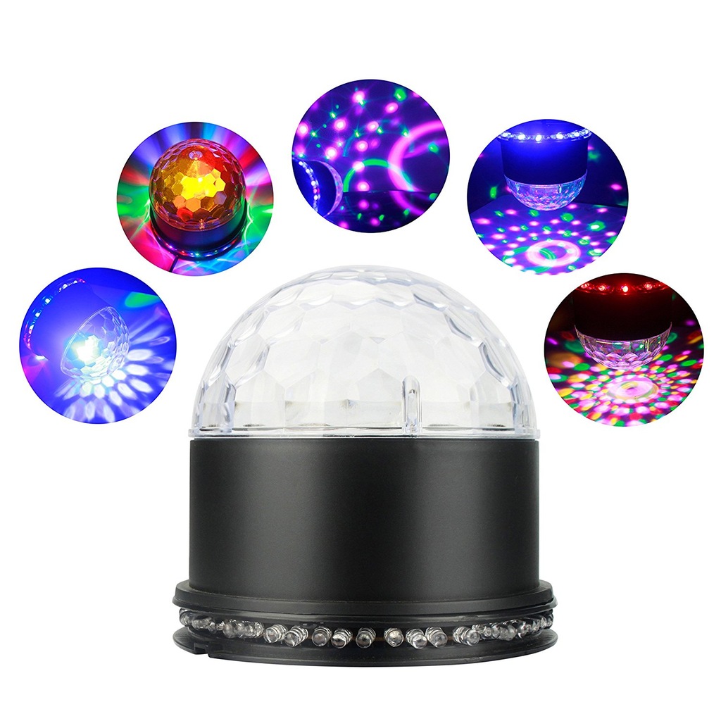 KULA DISCO DYSKOTEKOWA LED MAGIC LIGHT - 7157835480 - oficjalne archiwum Allegro
