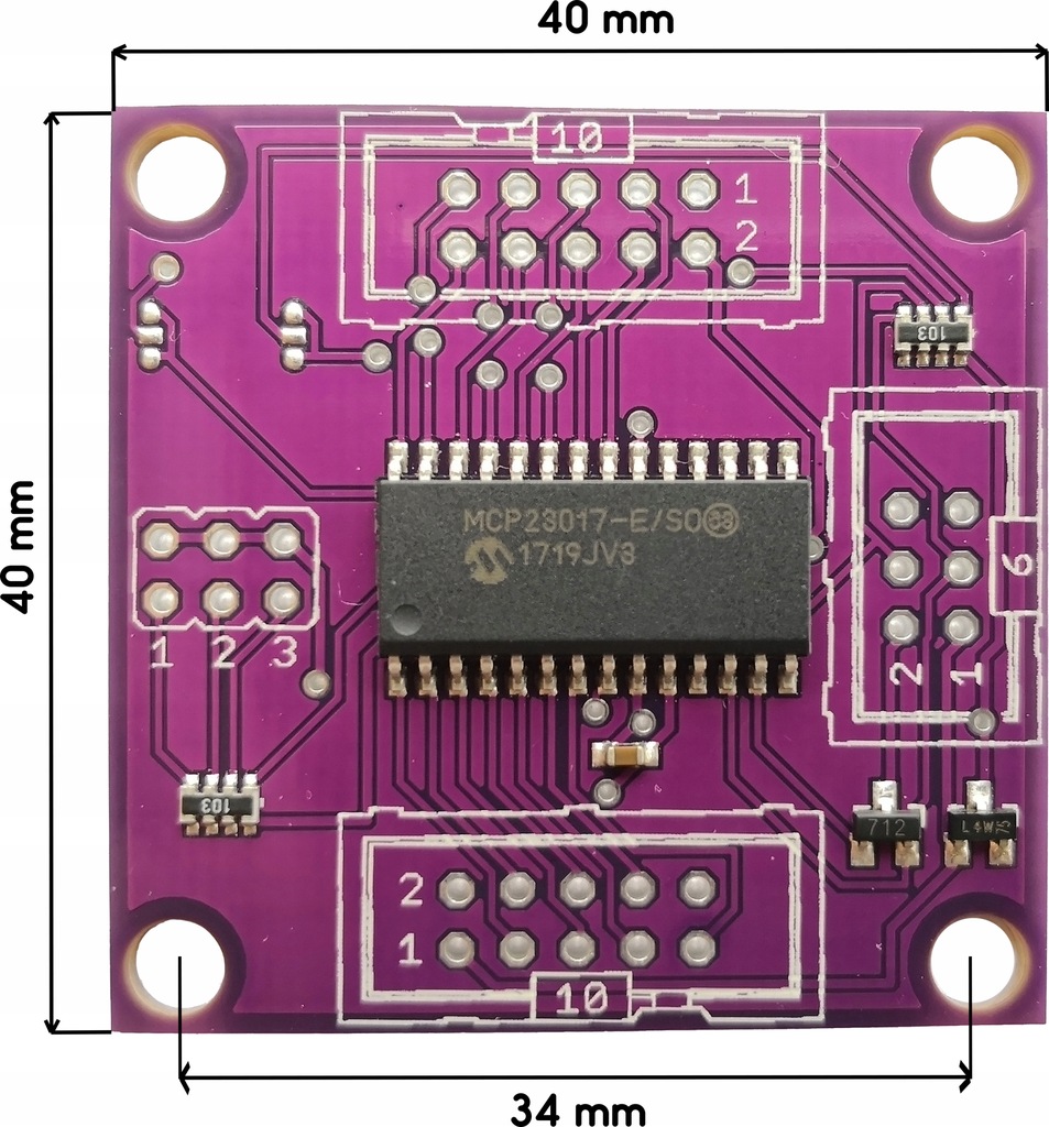 Ekspander i2c 16-bitowy MCP23017 Arduino - 7523868006 - oficjalne archiwum Allegro