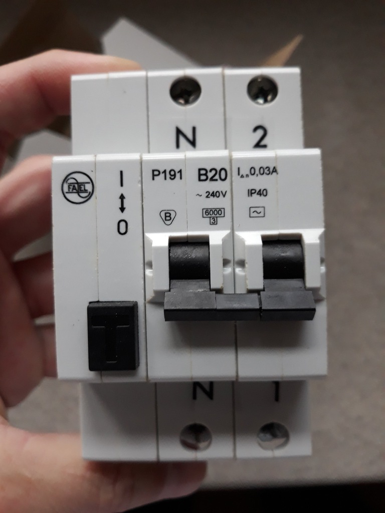 Wyłącznik różnicowoprądowy FAEL P191 B20 25 szt - 7383974999 ...