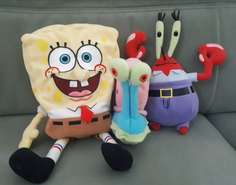 SPONGEBOB, maskotka Ślimak Gacuś Gary i Pan Krab - 7363276186 ...