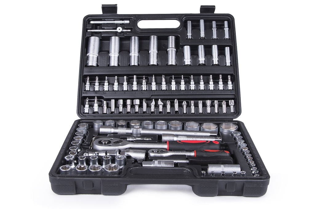 ZESTAW KLUCZY NASADOWYCH KLUCZE NASADOWE 108 EL. - 6933646411 - oficjalne archiwum Allegro