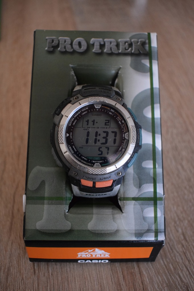 Casio Protrek PRG-80, komplet z pudełkiem - 7650938096 - oficjalne archiwum Allegro