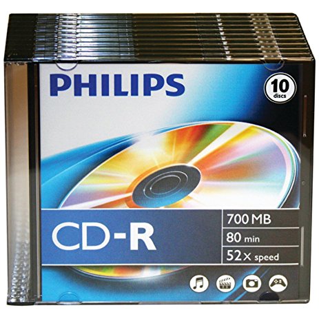 Płyta CD-R PHILIPS 700 MB 80 min 52x - 7107633989 - oficjalne archiwum Allegro