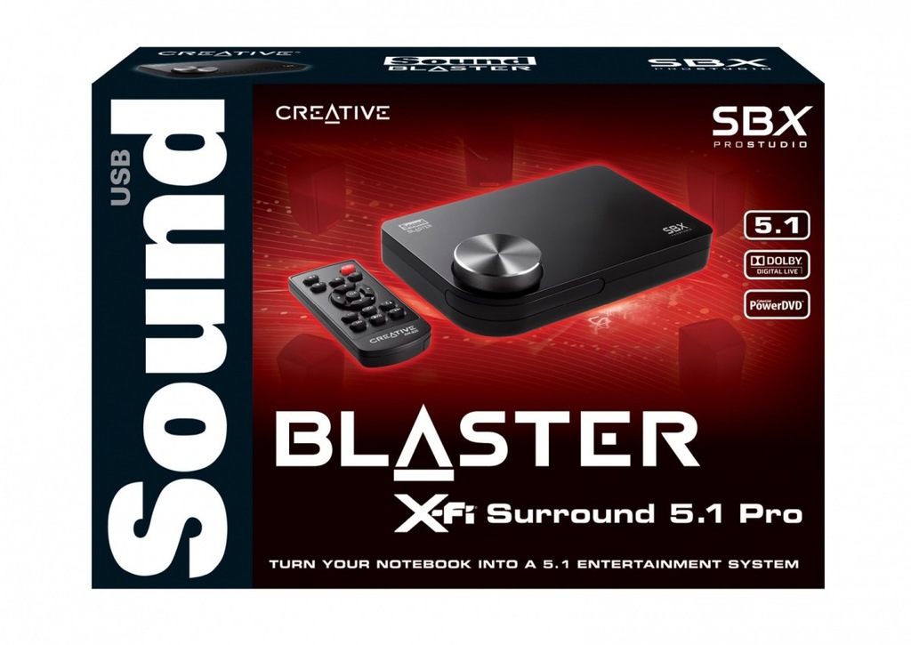 Creative Labs SB X-FI Surround 5.1 Pro zewnetrzna - 7188924428 ...