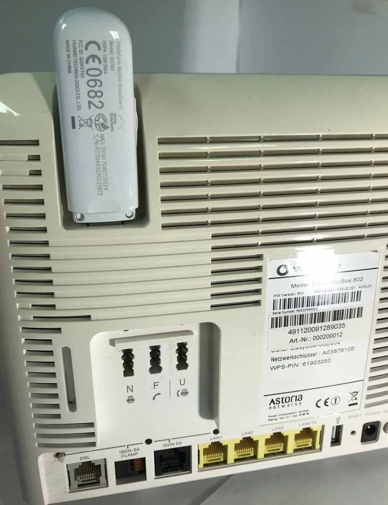 ROUTER VODAFONE DSL-EASYBOX 802 *OKAZJA!* - 7450247430 - oficjalne ...