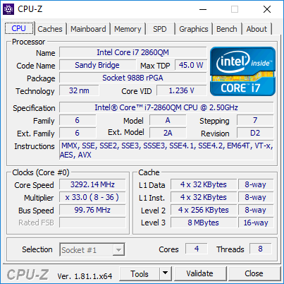 Procesor Intel Core i7-2860QM 4x2.5GHz SR02X 8MB - 7323558695 ...
