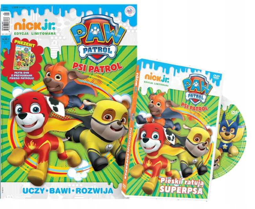 Nick Jr DVD Psi Patrol Pieski ratują Superpsa - KD - 7410300111 ...