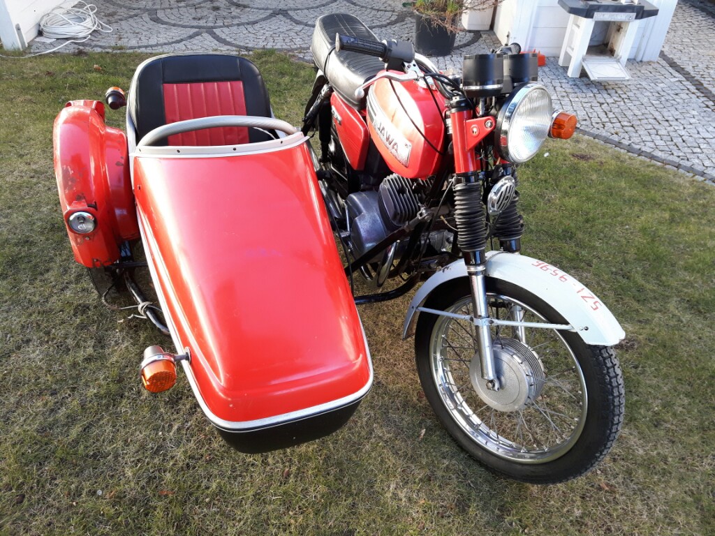 Jawa 350 De Lux z koszem Velorex - 7277257295 - oficjalne archiwum Allegro