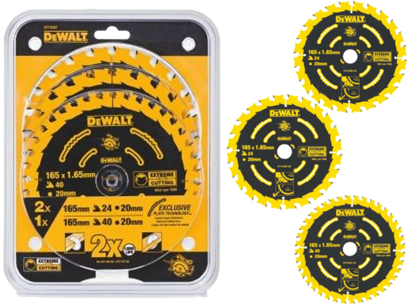 DEWALT TARCZA DO DREWNA 3sz PIŁA DT10397 165mm x20 - 6814953363 - oficjalne archiwum Allegro