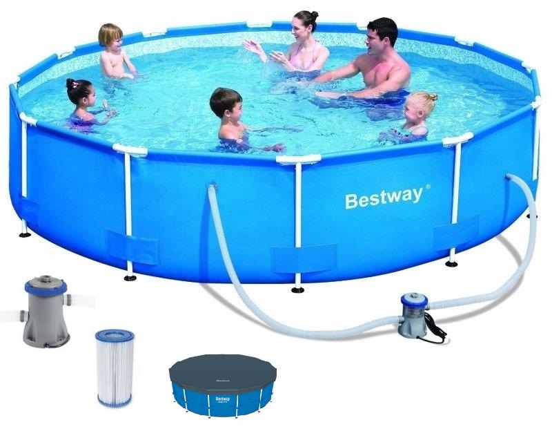 BESTWAY 56416 BASEN STELAŻOWY 366x76 POMPA POKRYWA - 6875760431 ...