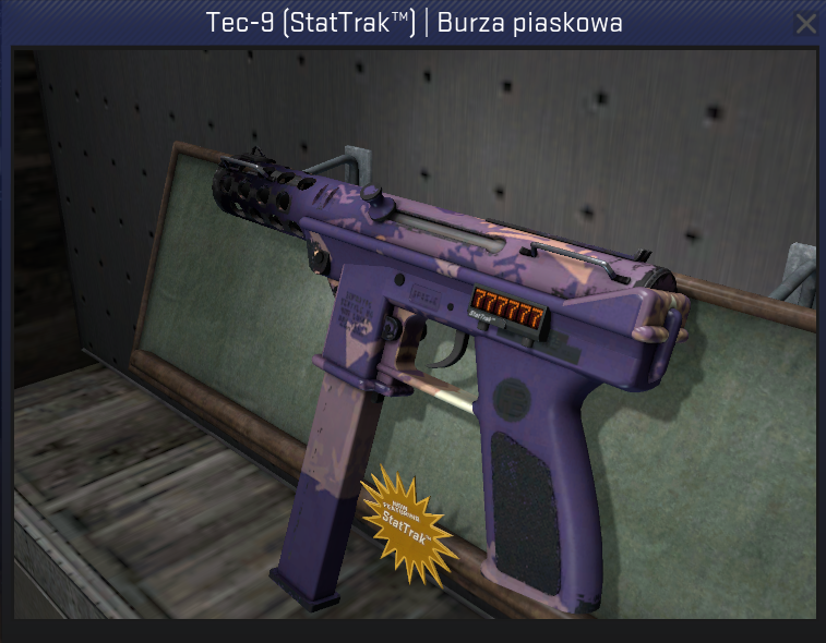 TEC-9 BURZA SANDSTORM STATTRAK CS GO skin - 6670668993 - oficjalne archiwum Allegro