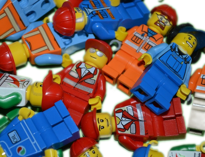 LEGO Figurka Ludzik CITY ROBOTNIK LOSOWO ZŁOŻONY - 6799790847 ...