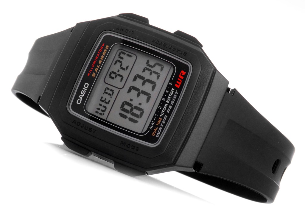 ZEGAREK CASIO F-201WA 1A RETRO DLA CHŁOPAKA GW 3+3 - 7008037145 - oficjalne archiwum Allegro