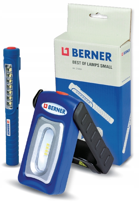 ZESTAW LAMPY WARSZTATOWE LATARKA LED BERNER - 7682278080 - oficjalne ...