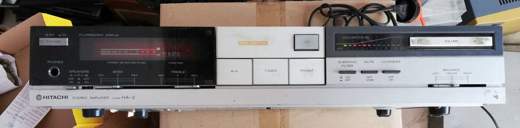 Hitachi stereo amplifier HA 2 - 7646734338 - oficjalne archiwum Allegro