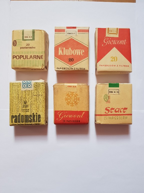 Stare papierosy klubowe popularne zestaw startowy - 7124598398 ...
