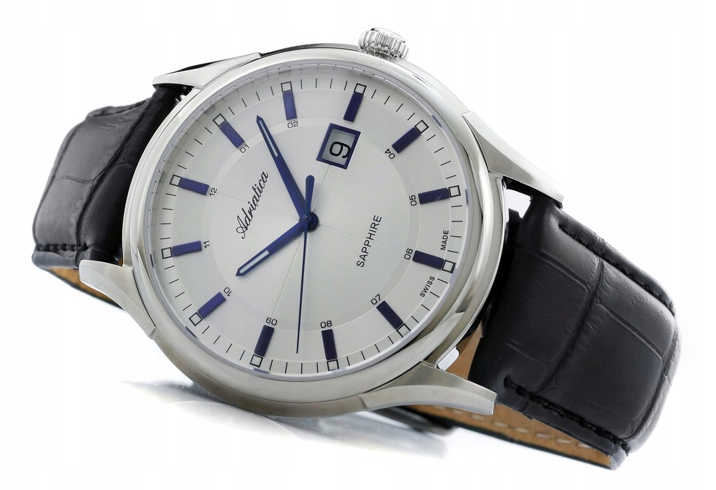 ZEGAREK MĘSKI ADRIATICA A2804.52B3Q SZAFIR GRAWER - 7251255898 - oficjalne archiwum Allegro