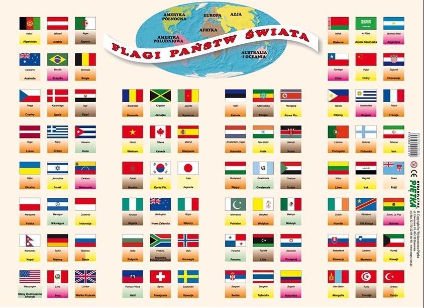 PUZZLE - FLAGI PAŃSTW ŚWIATA - 7462959600 - oficjalne archiwum Allegro