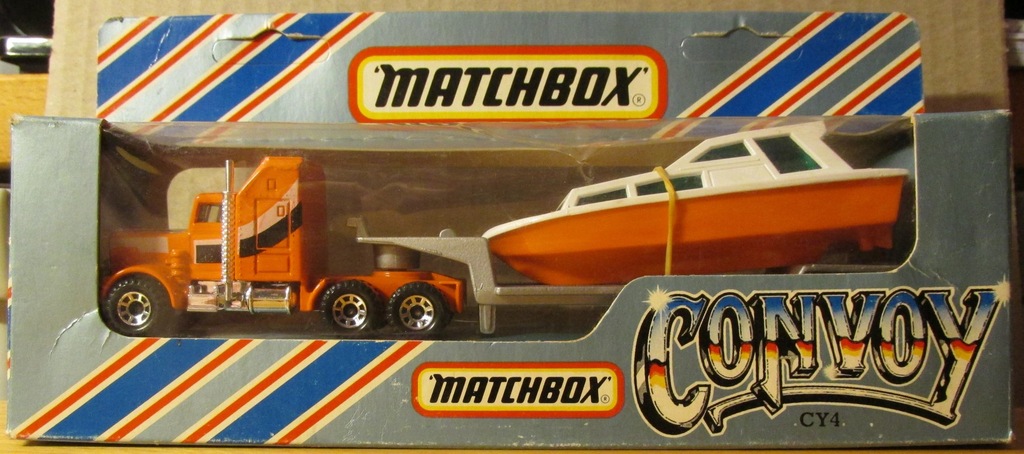 MATCHBOX CONVOY 1982 - CY4 Kenworth Boat Transport - 7290148139 ...