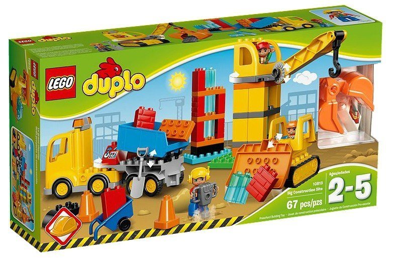 KLOCKI LEGO DUPLO 10813 WIELKA BUDOWA BULDOŻER - 6970722857 - oficjalne archiwum Allegro