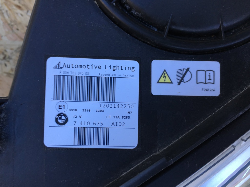 BMW X5 X6 F15 F16 XENON REFLEKTOR LEWY 7410675 ORG - 7229862316 ...