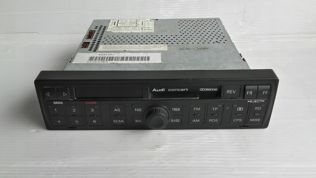 Radio AUDI CONCERT A4 A6 C5 z kodem - 7643297098 - oficjalne archiwum Allegro