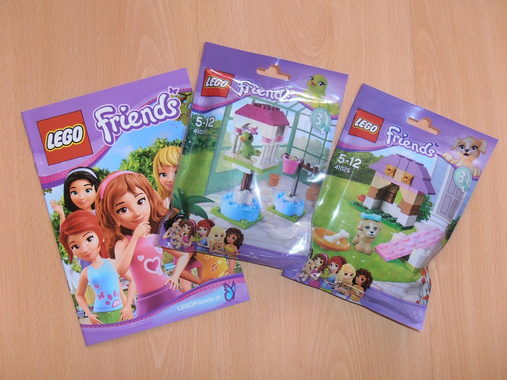 LEGO 41025 Domek szczenika+LEGO 41024 Domek papugi - 7200455647 ...