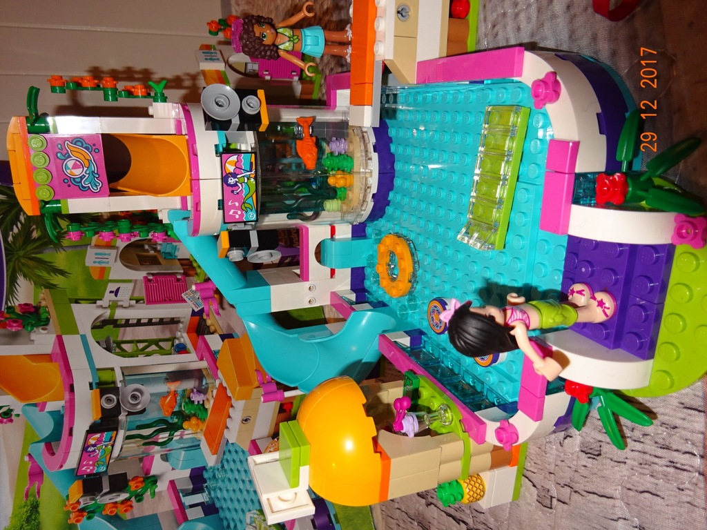 duży zestaw Lego friends basen spa i zestaw class - 7135993421 ...