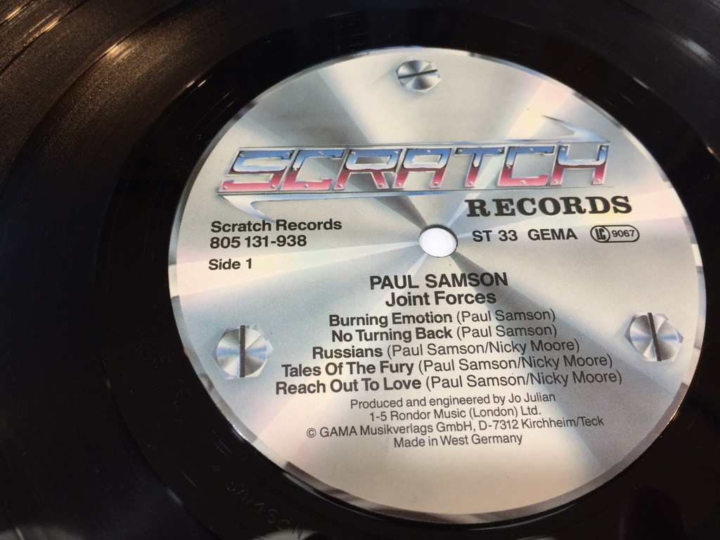 Paul Samson Joint Forces ///GER.1986r. LP EX+ 1473 - 7434190912 ...