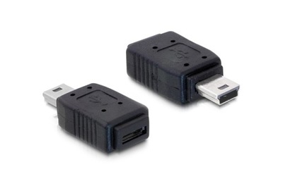 ADAPTER PRZEJŚCIÓWKA MINI USB F DO MICRO USB M - 12370045843 ...