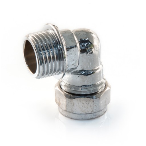 KOLANO ZACISKOWE CONEX 15x1/2 GZ CHROM • Cena, Opinie • Rury i kształtki 15308379125 • Allegro